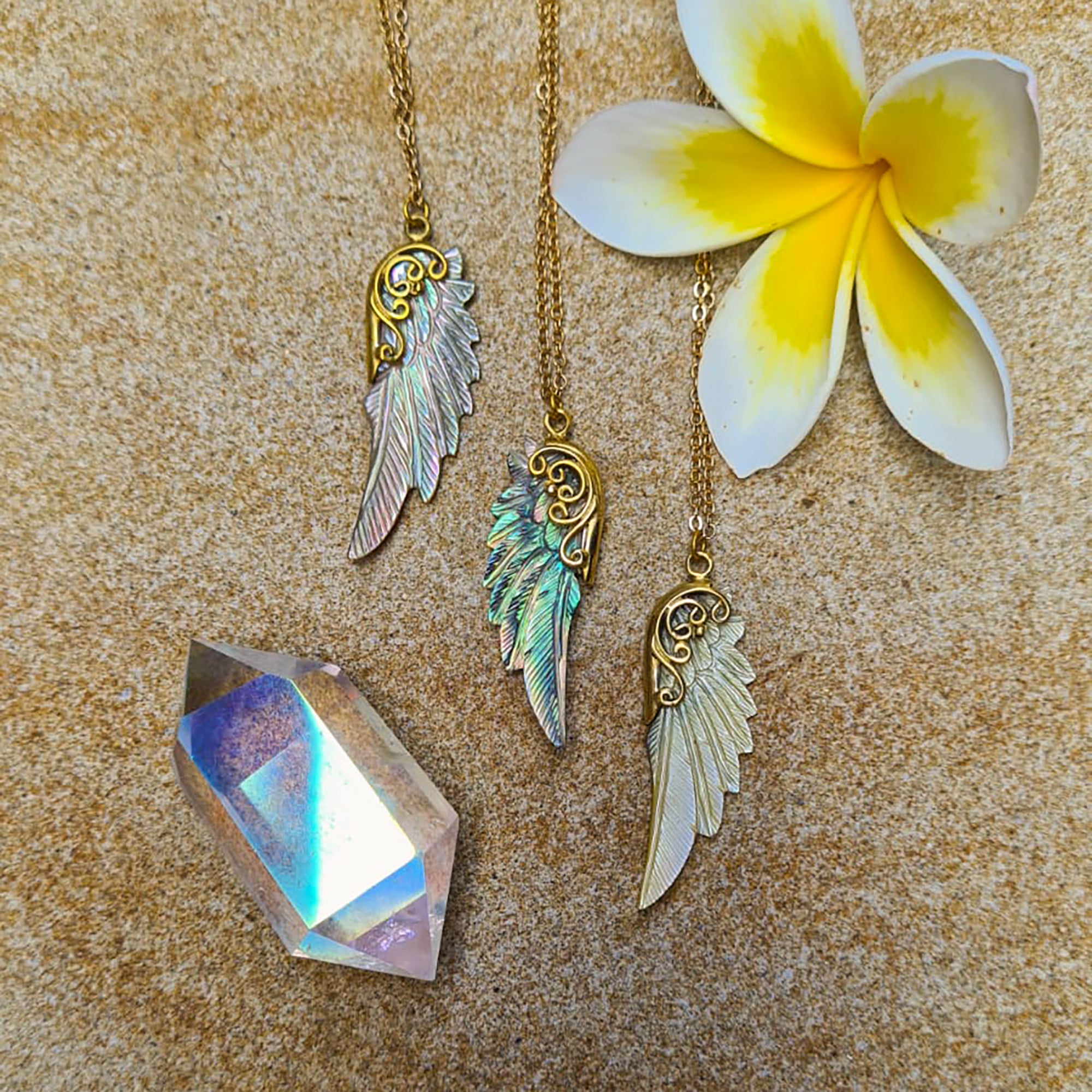Mini Archangel Michael Wing Pendant – FeatherTribe