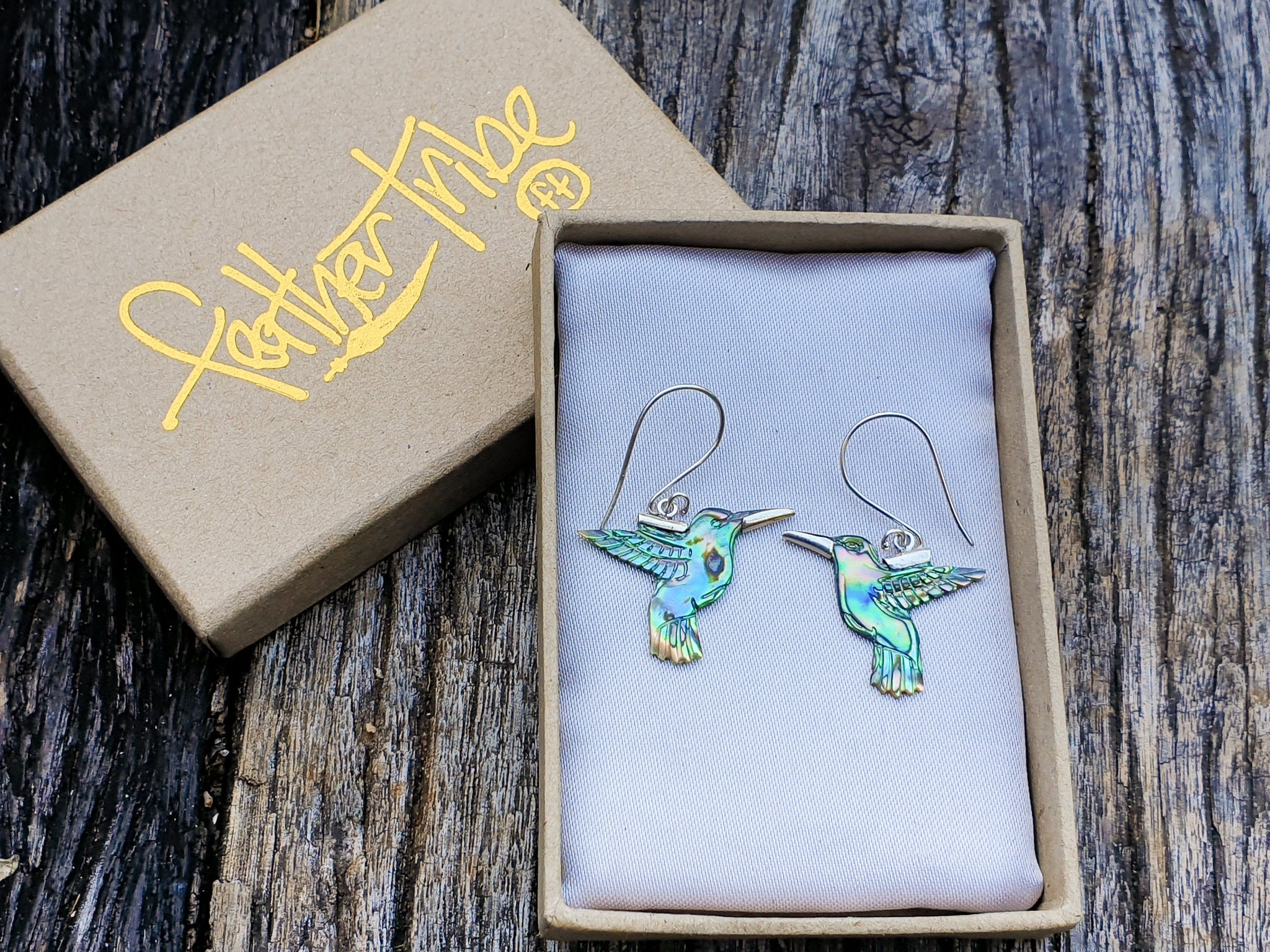 Abalone Hummingbird Earrings – FeatherTribe